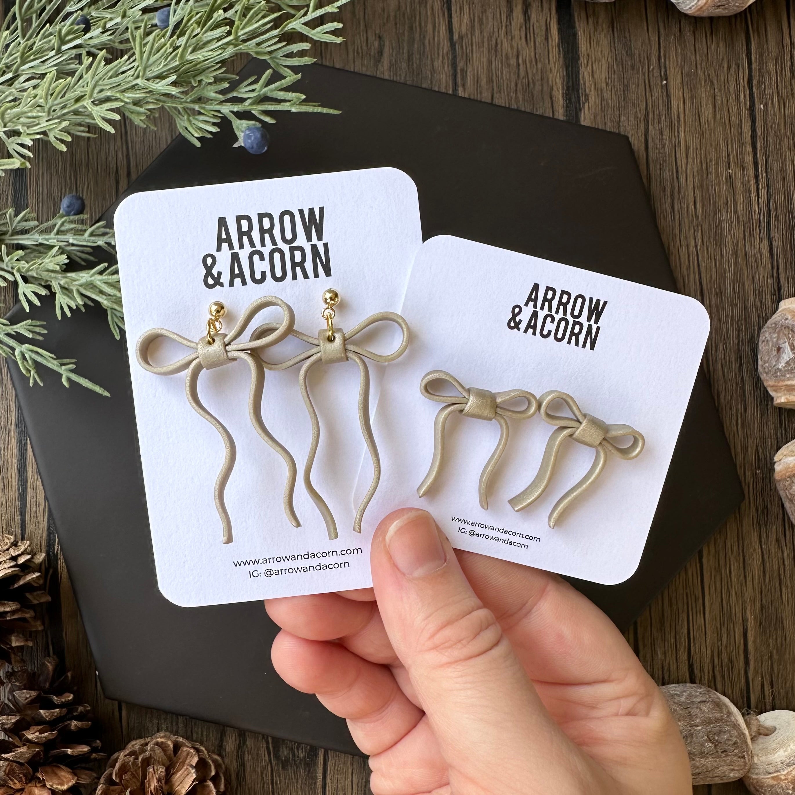 New Arrivals - Arrow and Acorn Polymer Clay Earrings and Accessories ...